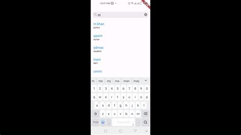 Search Data In Listview Flutter Dart Youtube