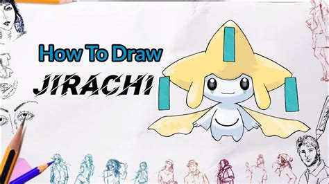 How To Draw Pokemon Jirachi Jirachi Pokemon Drawing Pokemon Jirachi