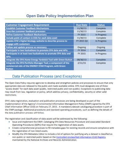 Free 10 Policy Implementation Plan Samples [ Environmental Security Procedure ]