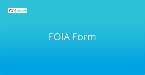 Foia Form Think Realty
