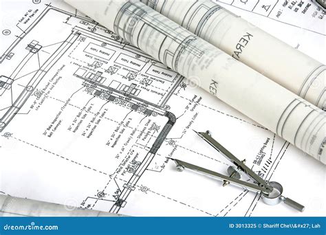 Engineering Design And Drawing Stock Image Image Of Architecture