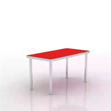 Small Red Table 3d Model Cgtrader