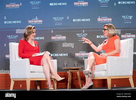 Cbs Face The Nation Margaret Brennan Interviews Arizona Senator Kyrsten