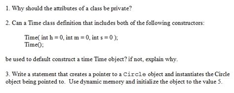 Solved C Questions Class Make Sure All Answers Are In Chegg