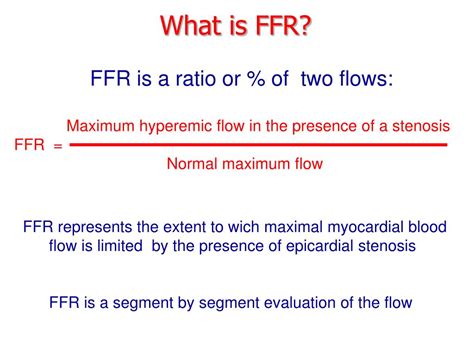 Ppt Pathophysiology Of The Coronary Circulation Role Of Ffr