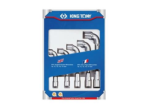 老池專業工具附發票 King Tony 2用型 5支組 6角12角 煙斗套筒扳手 煙斗板手 彎式套筒 1805mr 蝦皮購物