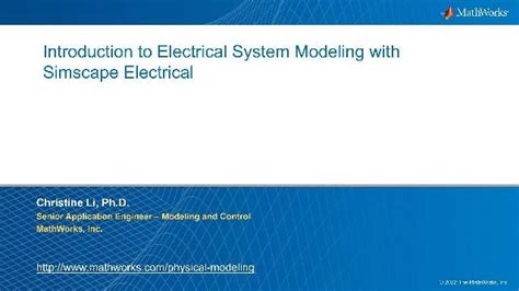Developing Electrical Systems With Simscape Electrical Matlab And Simulink