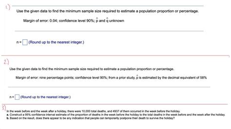Solved Use The Given Data To Find The Minimum Sample Size Chegg Com