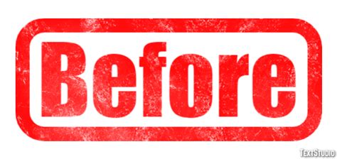 Before Text Effect And Logo Design Word