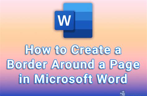 How To Do Border In Microsoft Word Design Talk
