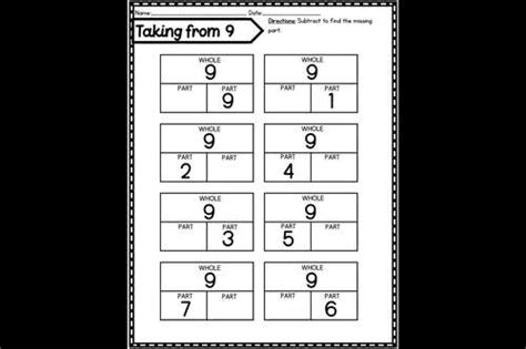 Subtraction Within 10 First Grade New Ga Math Standards Aligned
