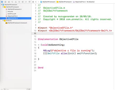 Ios How To Use The Objective C Framework Class In Swift Project