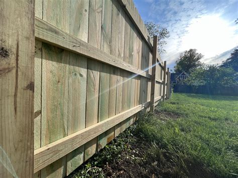 Pressure Treated Pine Fence Installation Illinois