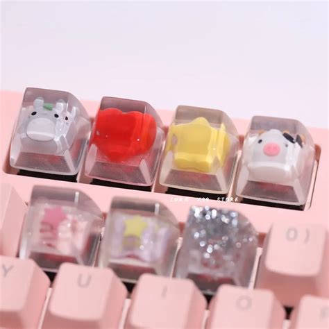 Teclas De Teclado Personalizadas De Dibujos Animados Kawaii Teclas