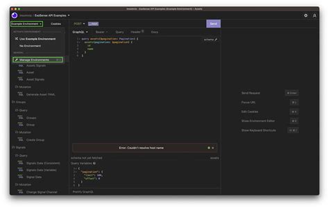 How To Get Started With The GraphQL API Using Insomnia ExoSense