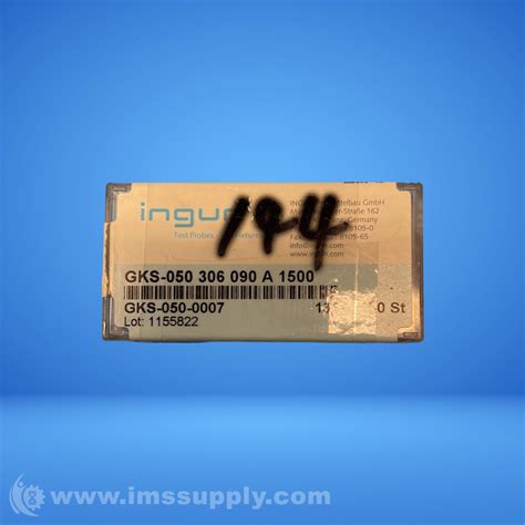 Ingun Gks 050 306 090 A 1500 Spring Loaded Test Probe Ims Supply