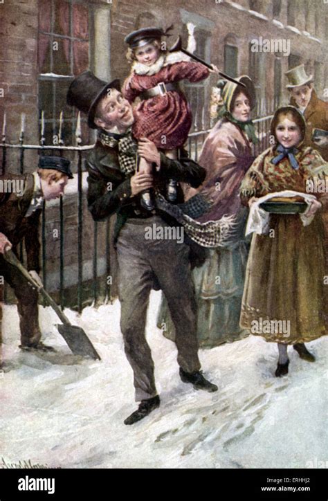 Charles Dickens S A Christmas Carol Portrait Of Bob Cratchit And