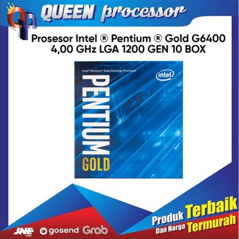Jual Prosesor Intel Pentium Gold G Ghz Lga Gen Box Jakarta Pusat