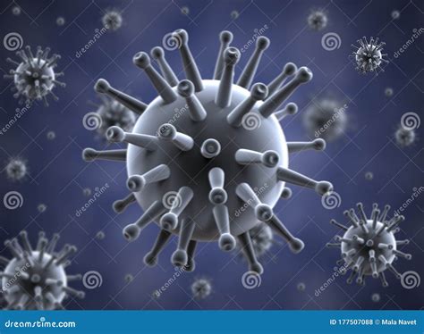 3d Virus Rendered Microscope Illustration 177507088