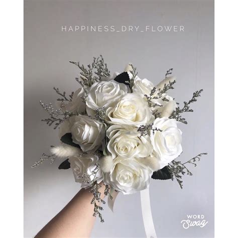 พร้อมส่ง ช่อบูเก้เจ้าสาว ช่อโยนงานแต่ง ช่อถ่ายพรีเวดดิ้ง ดอกไม้ประดิษฐ์ผสมดอกไม้แห้งนะคะ