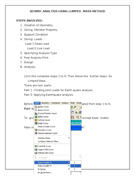 Pdf Seismic Analysis Procedure Dokumentips