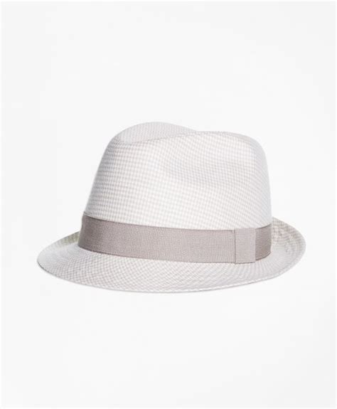 Linen Block Hat Brooks Brothers