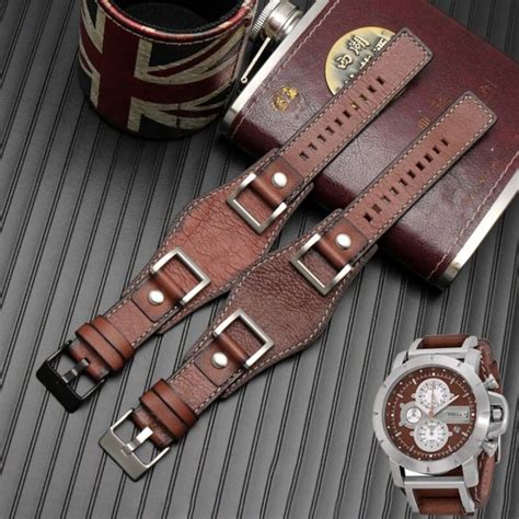 New Design For Fossil Jr1401 Jr1156 Jr1157 24mm Luxurious Genuine Leather Strap Tray Gato