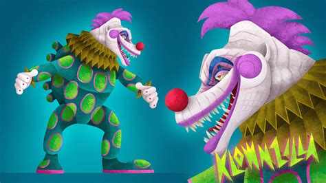 Download Killer Klowns From Outer Space With Purple Hair Wallpaper