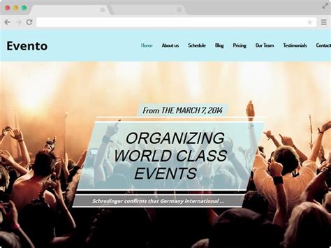 Evento A Responsive One Page Event Template With Bootstrap Event Template Event Website