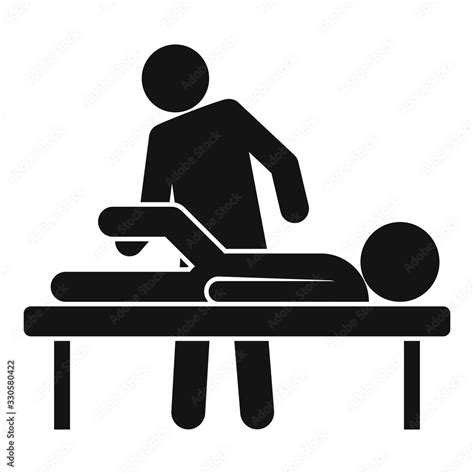 Chiropractor Icon Simple Illustration Of Chiropractor Vector Icon For