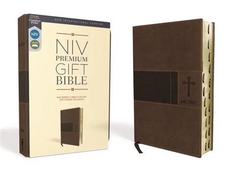 Niv Premium T Bible Leathersoft Brown Red Letter Edition