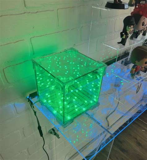 Night Lamp Infinity Light Cube Music Activate Etsy