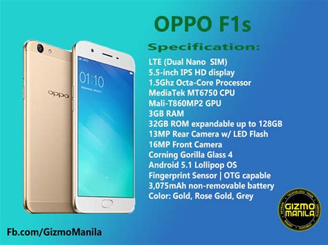 Oppo F S Specs Price And Availability Gizmo Manila