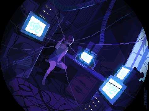 Seaeees Iwakura Lain Serial Experiments Lain Animated Animated  Looping Animation 1girl