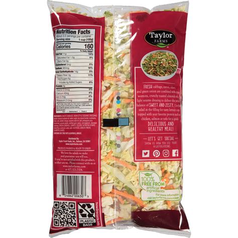 Taylor Farms Asian Chopped Salad Kit 13 Oz Bag Instacart
