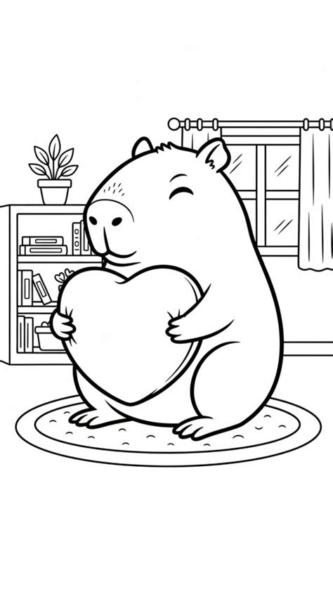 15 Láminas Para Colorear De Capibara Descarga Pdf