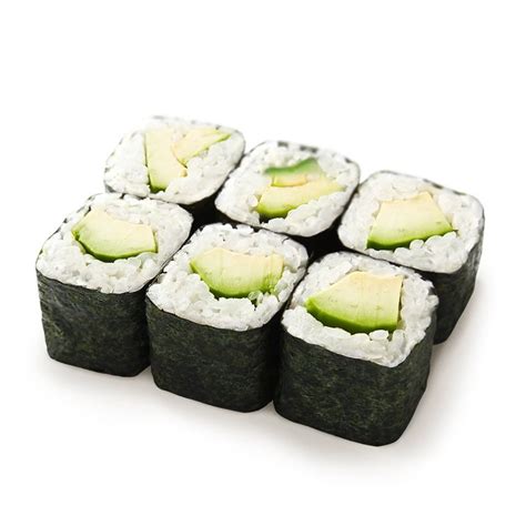 Delicious Avocado Maki Sushi Rolls Ролл с авокадо Бургер торт Рис в