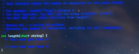 Solved Int Lengthchark String