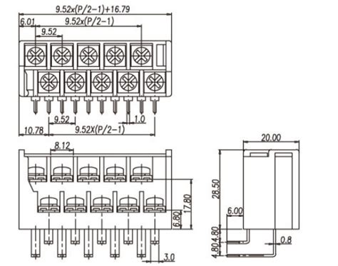Double Row Terminal Block Connector High Quality Double Row Terminal Block Connector On Bossgoo Com