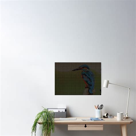 binary ascii code bird 101010 field poster for sale by nostalgio redbubble