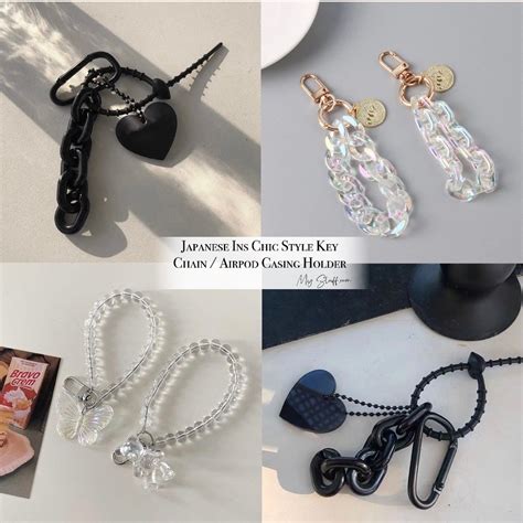 Mystuff527 New Japanese Minimalist Ins Chic Key Chain Earphone Casing