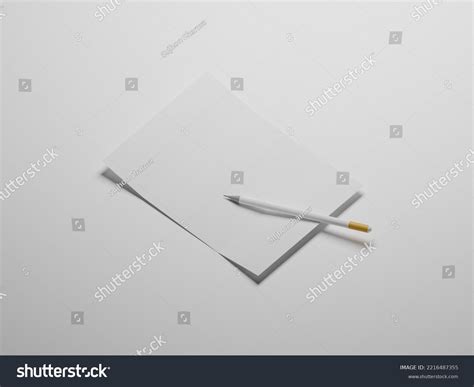 플라이어 포스터 레터헤드 모형 3d 렌더링 스톡 일러스트 2216487355 Shutterstock