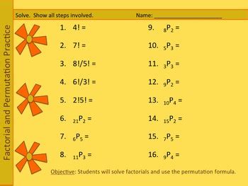 Introduction To Factorials And Permutations Presentation Notes Practice