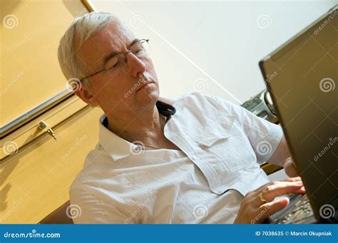 Office Worker With Glasses Stock Image Image Of Casual 7038635