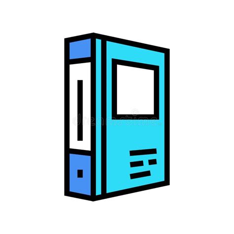 Office Folder Color Icon Vector Illustration Stock Illustration