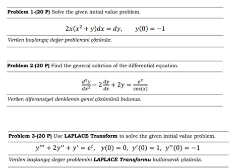 solved problem 1 20 ﻿p ﻿solve the given initial value