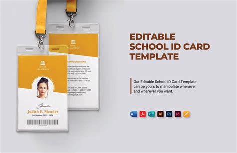 School Id Card Templates In Indesign Free Download