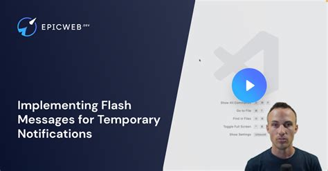 Implementing Flash Messages For Temporary Notifications Epic Web Dev