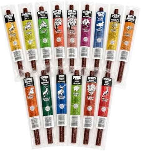 Jerky Dynasty Buffalo Bobs Mixed Variety Pack 15 Piece