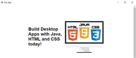 Desku 071 Desktop Applications With Java Html And Css Rwebdev